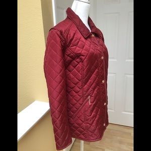 IMAN | Jackets & Coats | Iman Burgundy Convertible Jacket | Poshmark